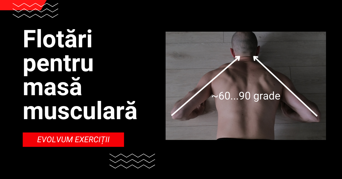 8 Tipuri de flotări: Program flotari pentru masa musculara.
